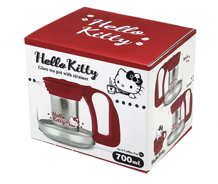 Hello Kitty Tea Pot With Filter 700ml – Kitty Collection